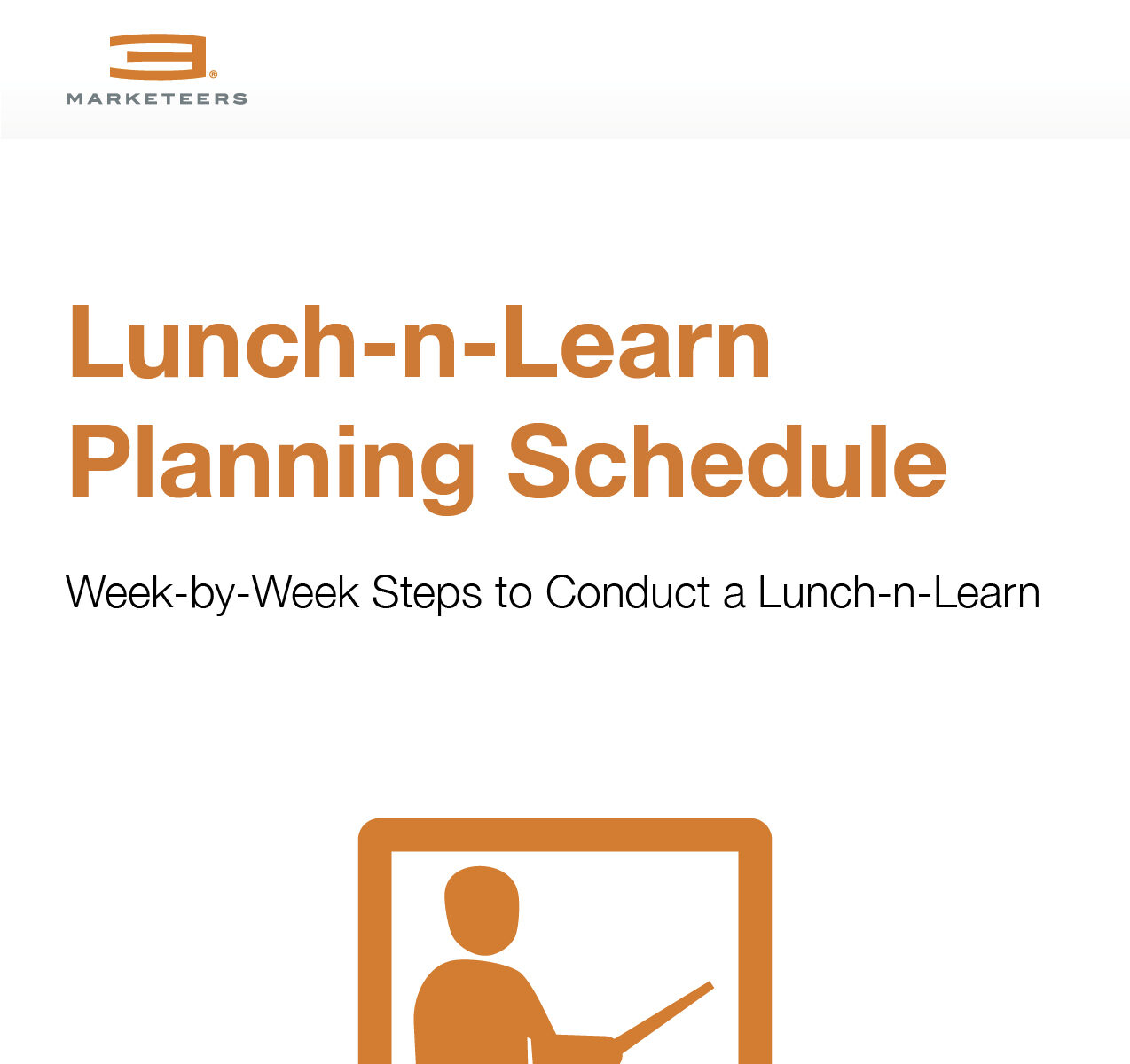 Lunch-n-Learn Planning Schedule - 3marketeers